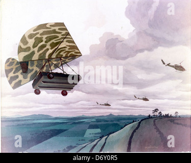 This image shows the Flex Wing aircraft during a pallet tow take-off ...