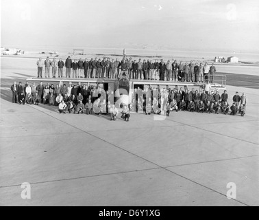 A group photo of the Northrop A-9A, a prototype aircraft developed for ...