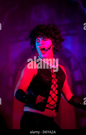 cruise ship Thomson Destiny Cabaret stage show caribbean Stock Photo ...