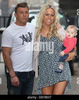 Danielle Mason and Tony Giles at the ITV studios London, England - 09. ...