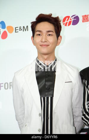 SHINee at press conference of TV show M Countdown in Taipei, Taiwan ...