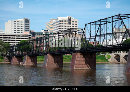 City Island Bridge Harrisburg, Pennsylvania Stock Photo: 113068135 - Alamy