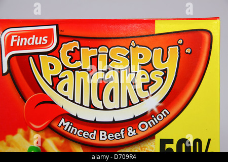 Box of Findus crispy pancakes minced beef and onion variety Stock Photo ...