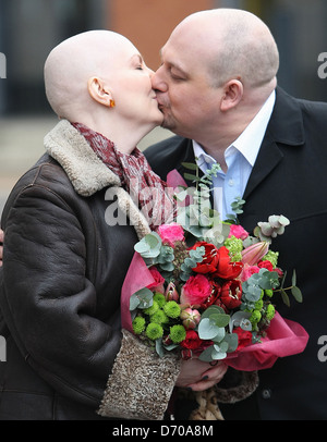 Sarah Etchells and Craig Etchells at the ITV studios London, England ...
