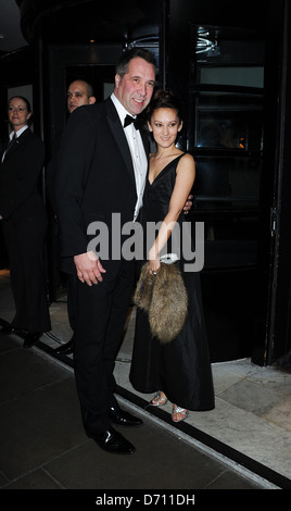 David Seaman and his girlfriend Frankie Poultney arriving at the Savoy ...