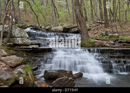 Cascades waterfall at Collins Creek, Arkansas, USA Stock Photo - Alamy