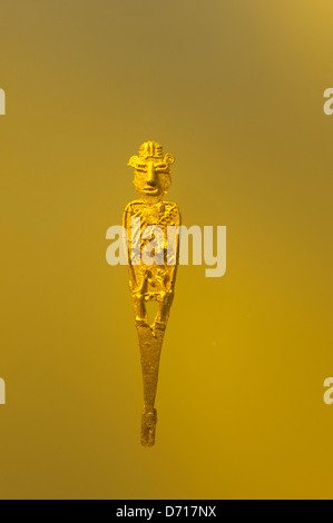 Golden Artifact From Muisca Tribe In The Gold Museum In La Candelaria ...