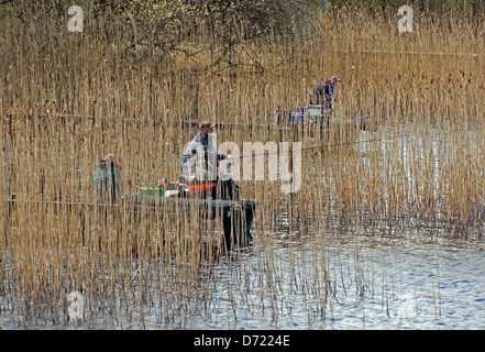 Fishing on Lower Lough Erne, County Fermanagh, Northern Ireland Stock ...