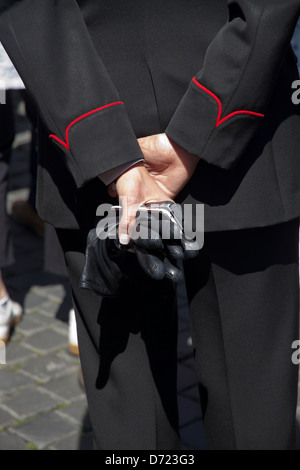 Carabinieri woman Italy detail uniform hands and gloves Stock Photo - Alamy