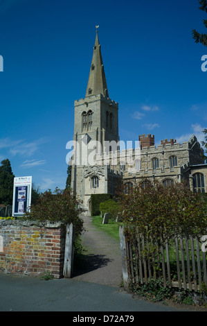 St Marys church and Buckden Towers, Buckden village, Cambridgeshire ...