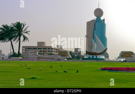 The Kuwait Roundabout in Sharjah, United Arab Emirates, UAE Stock Photo ...