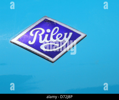 Riley Logo / Badge - Classic Car Stock Photo - Alamy