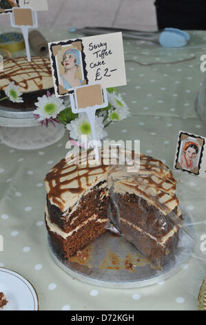 Brixton Market, London, UK. 27th April 2013. Vegan cakes on a cake ...