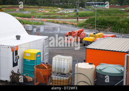 Construction site with storage of building materials Stock Photo - Alamy