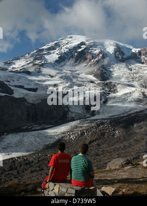 Nisqually Glacier, located on Mount Rainier in Washington, is a key ...