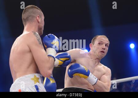 The German European boxing champion Juergen Braehmer (L) celebrates ...