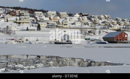 troms tromso arctic norway winter Stock Photo - Alamy