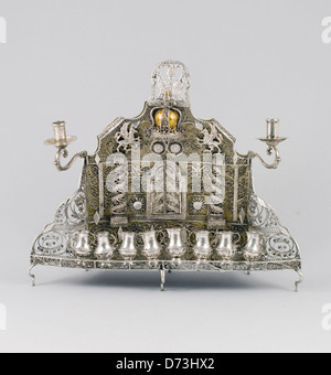 This Hanukkah lamp, associated with Baal Shem Tov and Hassidic ...