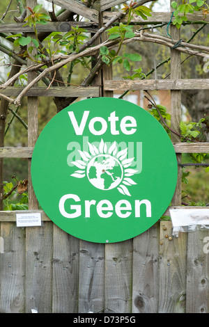 Green Party sign Stock Photo - Alamy