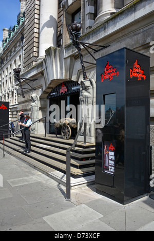 Sign outside the London Dungeons. The London Dungeon is a popular ...