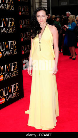 London, UK. Lara Pulver at the Olivier Awards at The Royal Opera House ...