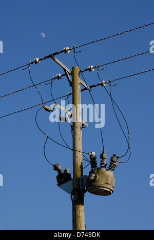 Whipp and Bourne GVR recloser switchgear on rural overhead power lines ...