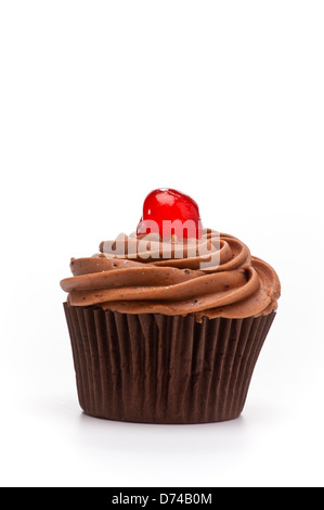 Chocolate ganache cupcake Stock Photo - Alamy