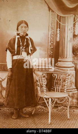 A portrait of a Native American woman captured by Lee Moorhouse ...