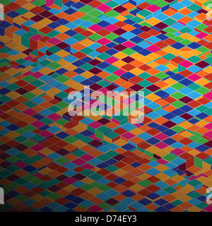 abstract square pixel mosaic background Stock Photo - Alamy