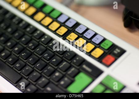 Bloomberg Terminal and keyboard Stock Photo - Alamy