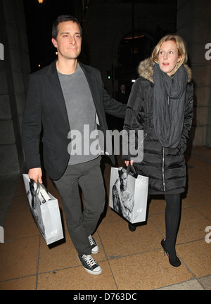 Bear Grylls and Shara Cannings Knight attending the latest James Bond ...