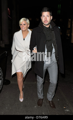 Kerry Katona and her new boyfriend Steve Alce attend a private art ...
