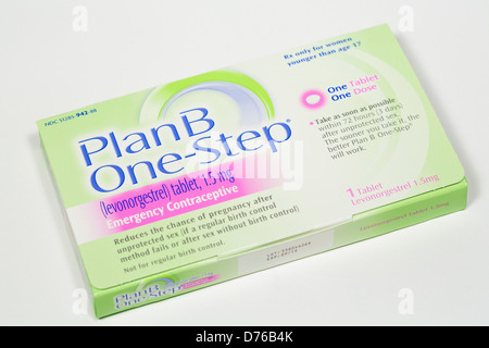 A Plan B (levonorgestrel) emergency contraceptive pill, also known as ...
