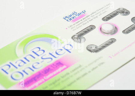 A Plan B (levonorgestrel) emergency contraceptive pill, also known as ...