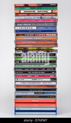 Pile of music CDs Stock Photo - Alamy