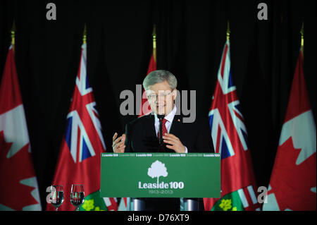 Prime Minister Stephen Harper addresses a summit on the Millennium ...