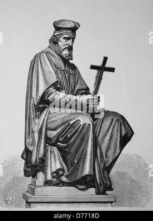 Jan Huss (1369-1415). Reformer that was excommunicated by Alexander V ...