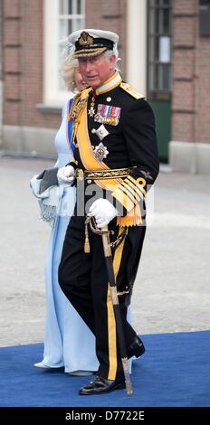 Britain's Prince Charles in the uniform of a British Navy Admiral on ...