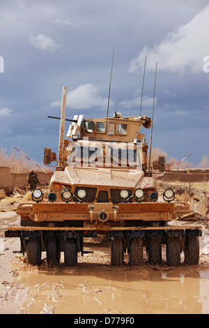 Mine Roller on MRAP or Mine Resistant Ambush Protected Vehicle Austere ...