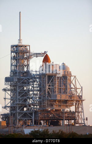 Space Shuttle Launch Tower Kennedy Space Center Launch Complex 39A showing Fixed Service ...