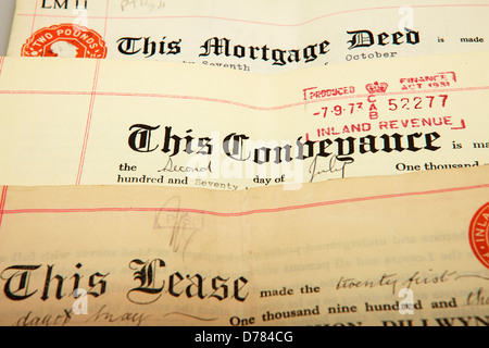 Mortgage Deeds and Conveyancing documents Stock Photo - Alamy