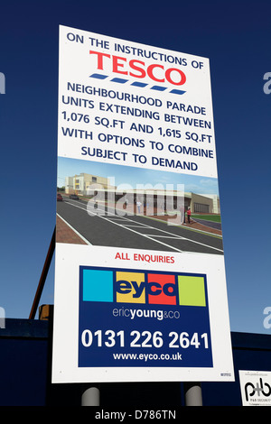 The site of a Tesco store development, UK Stock Photo - Alamy