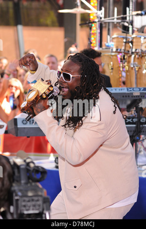 T--Pain performing at the Toyota Concert Series at the 'Today' show in ...