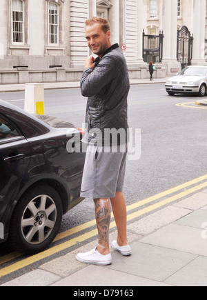 Calum Best arrives at The Merrion Hotel after getting some finishing ...