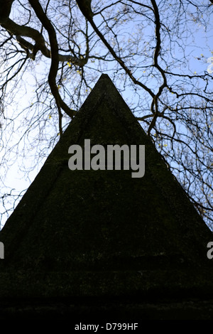 St Anne's Limehouse pyramid; by Nicholas Hawksmoor 1714-27 Stock Photo ...