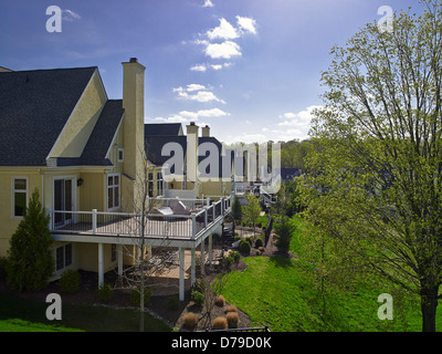 Row of suburban houses Stock Photo - Alamy