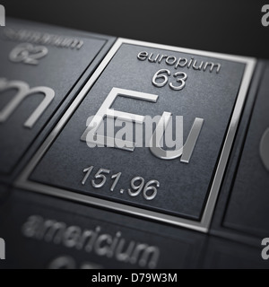 Europium chemical element periodic table science symbol Stock Photo ...