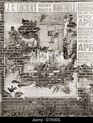 Minstrel poster. Alabama Stock Photo - Alamy