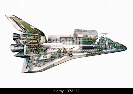 Space Shuttle orbiter diagram Stock Photo: 36112512 - Alamy