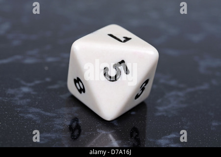 Gaming dice - 8-sided octahedron Stock Photo - Alamy